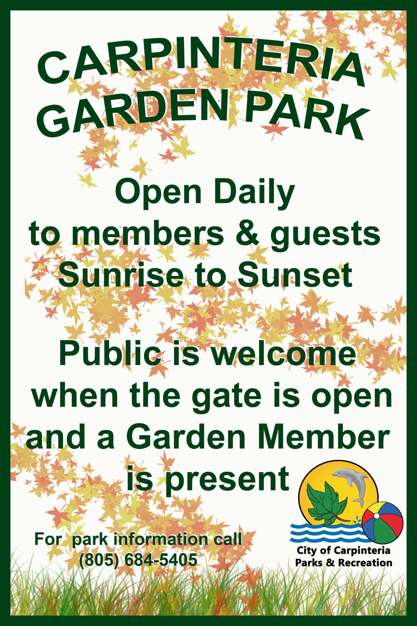 Parks, Recreation & Community Services Department - City of Carpinteria