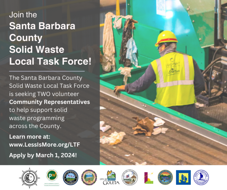 Solid Waste Local Task Force seeks two Community Reps - City of Carpinteria