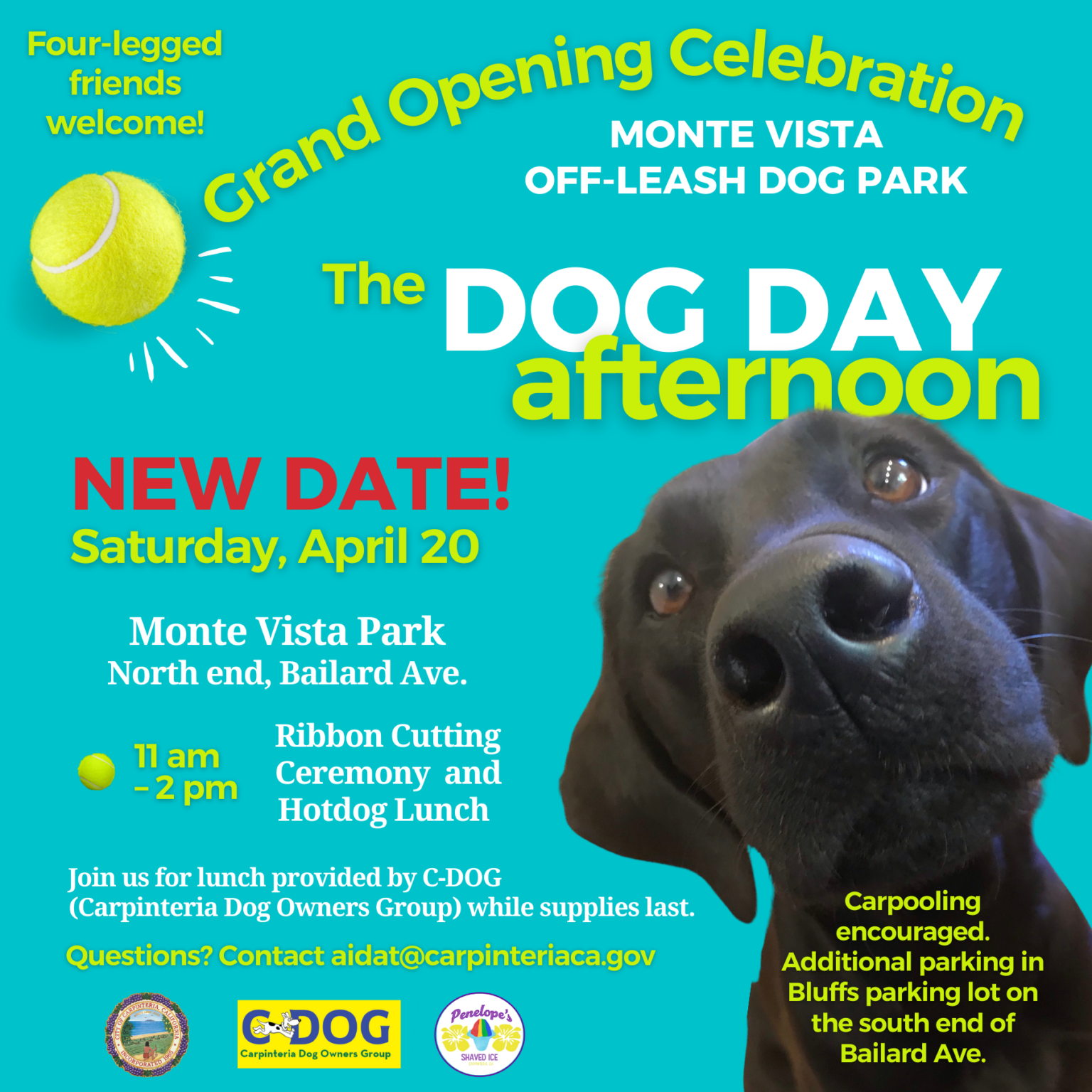 Dog Park Grand Opening postponed to April 20 - City of Carpinteria