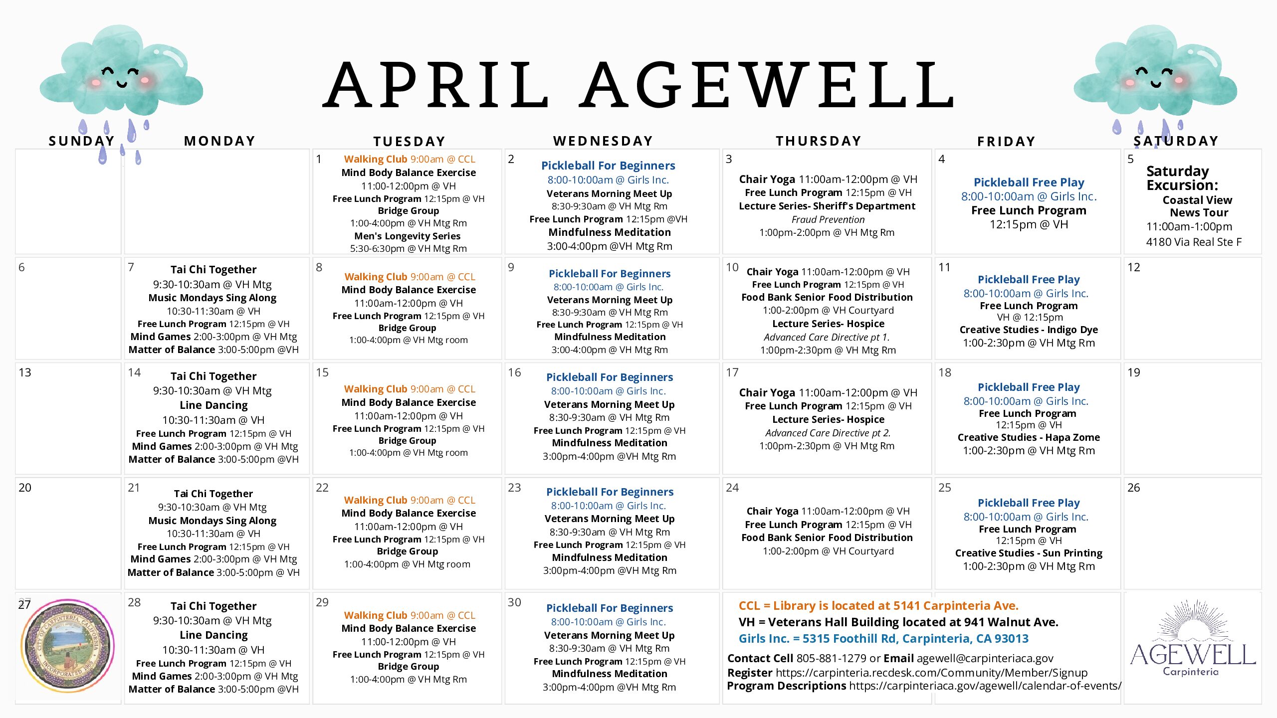 Calendar of Events | Program Descriptions - City of Carpinteria