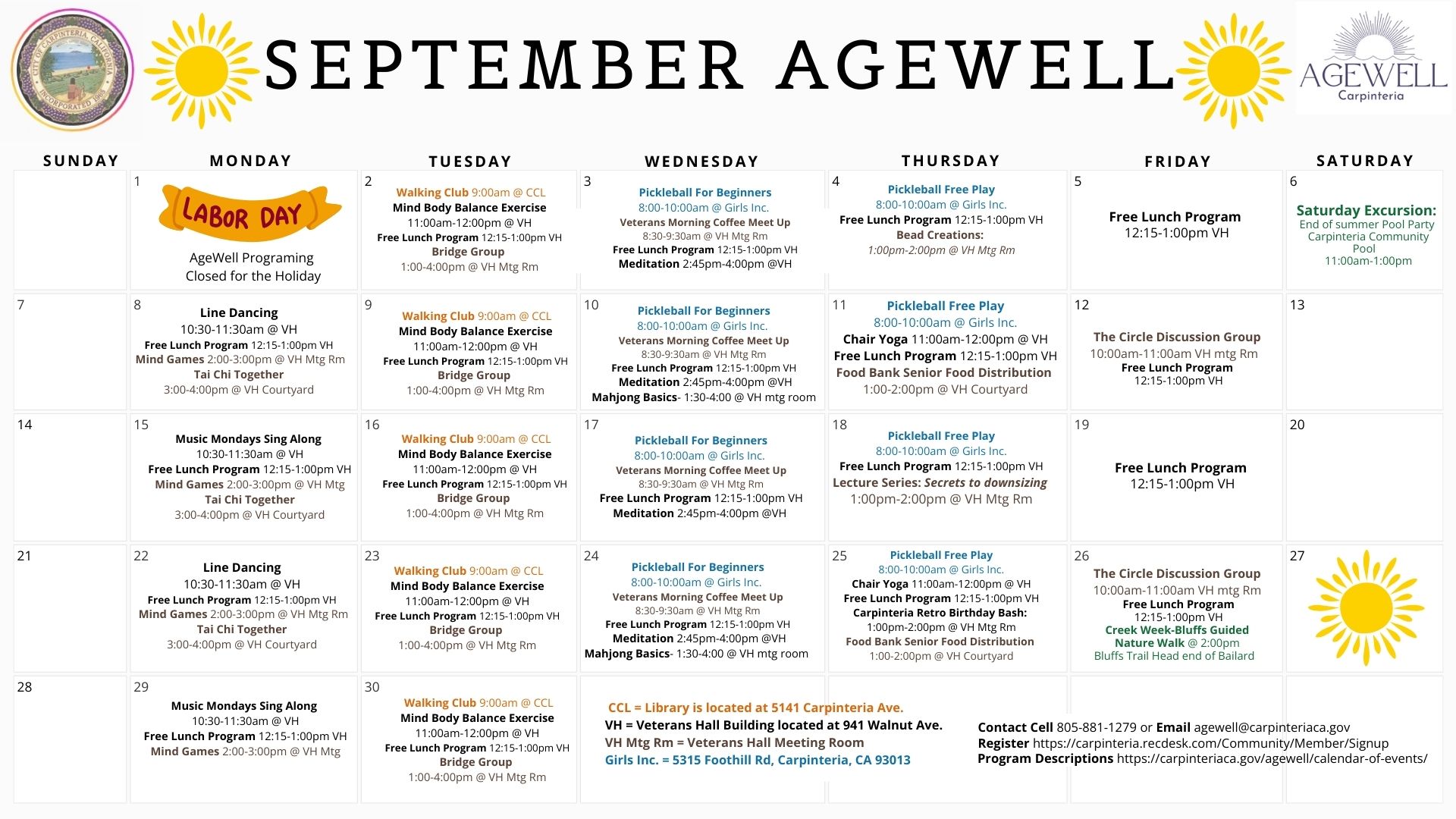 Calendar of Events | Program Descriptions - City of Carpinteria